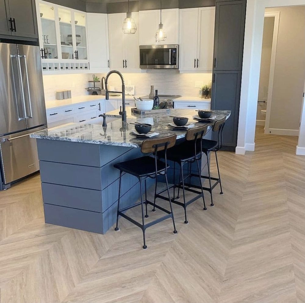 Inlaid combination flooring - a hot trend for seamless transition ...